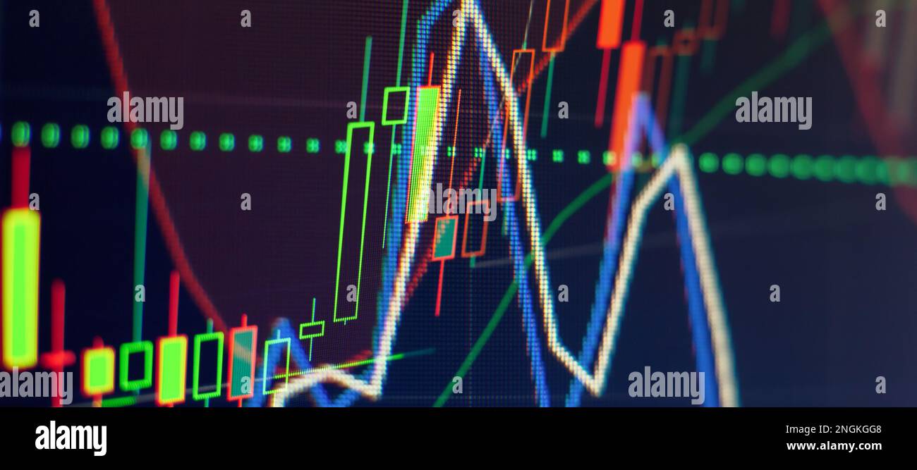 Stock market trade indicator financial for investment strategy ...
