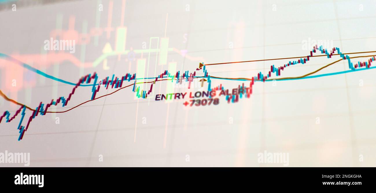 Stock market trade indicator financial for investment strategy ...