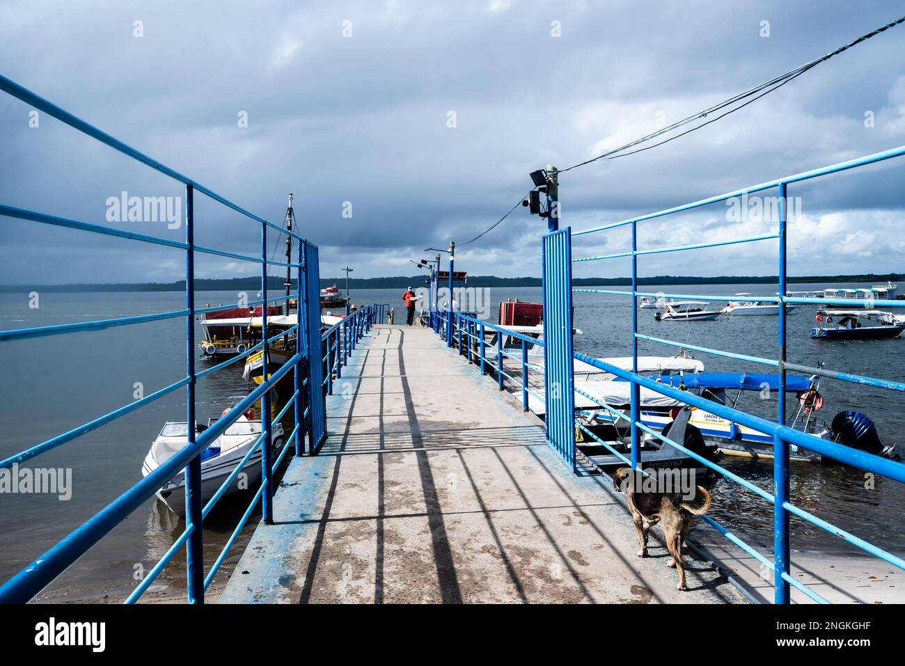 Salvador, Bahia, Brazil - January 19, 2023: View of the wharf of the ...