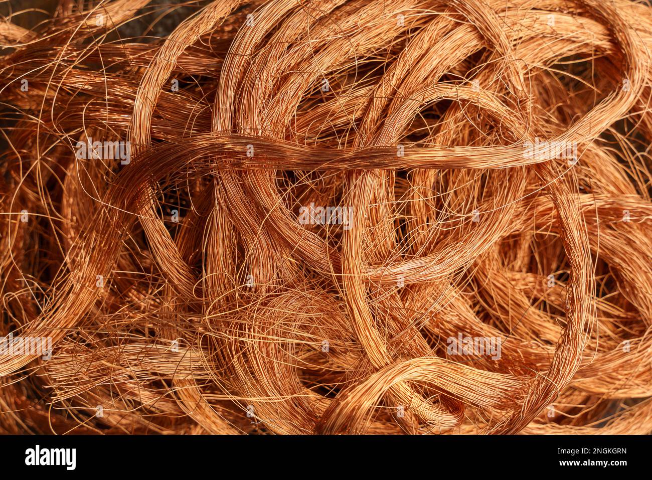 Red metal copper wire scrap materials recycling of waste from manual ...