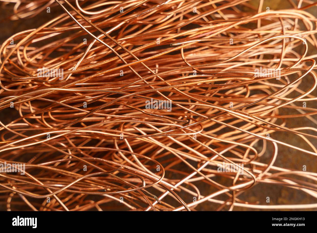 Red metal copper wire scrap materials recycling of waste from manual ...