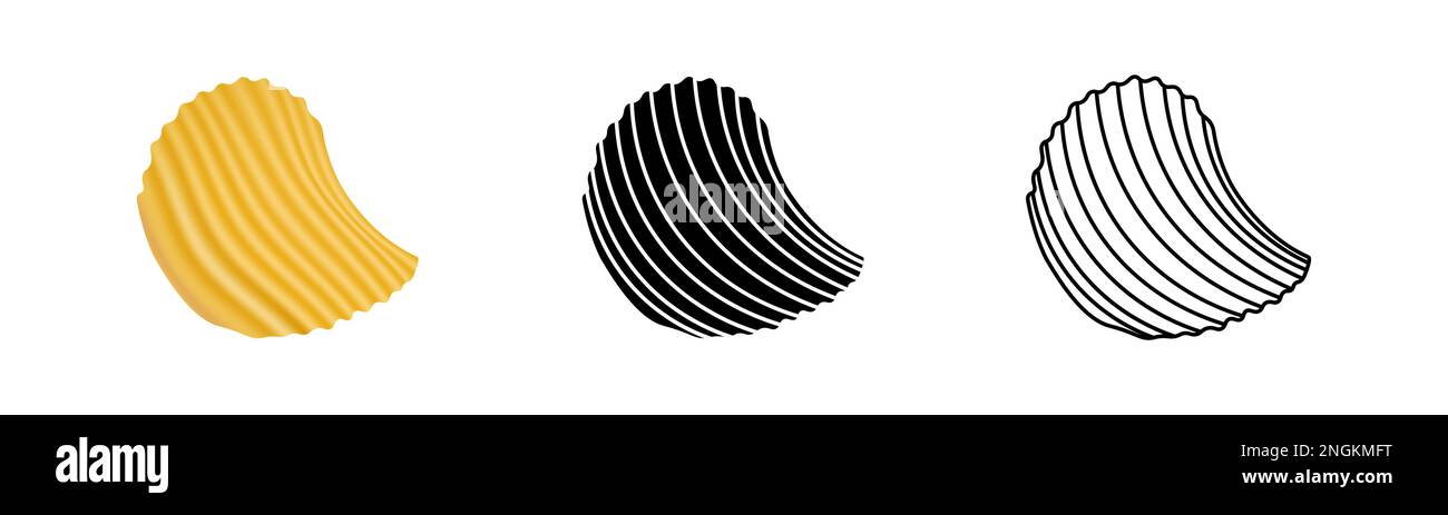 Potato chips. Vector illustration Stock Vector Image & Art - Alamy