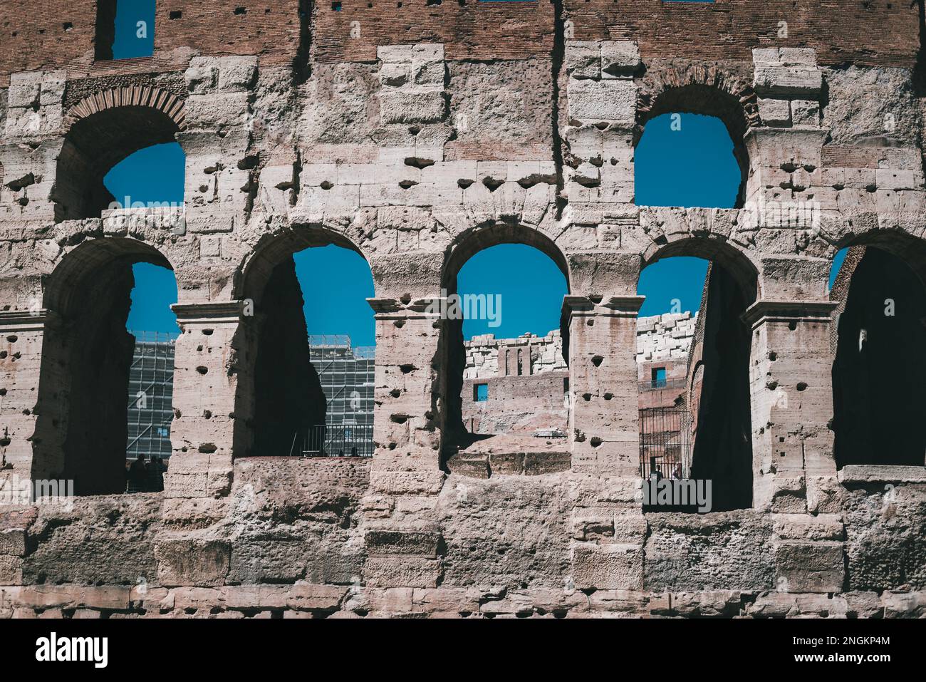 Iconic ancient arena and symbol of Roman power and engineering Stock ...