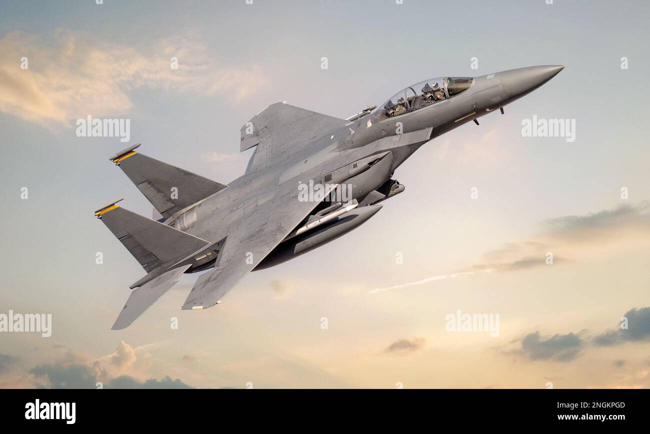 Fighter Jet in Flight. Action photograph of Fast Jet military aeroplane ...