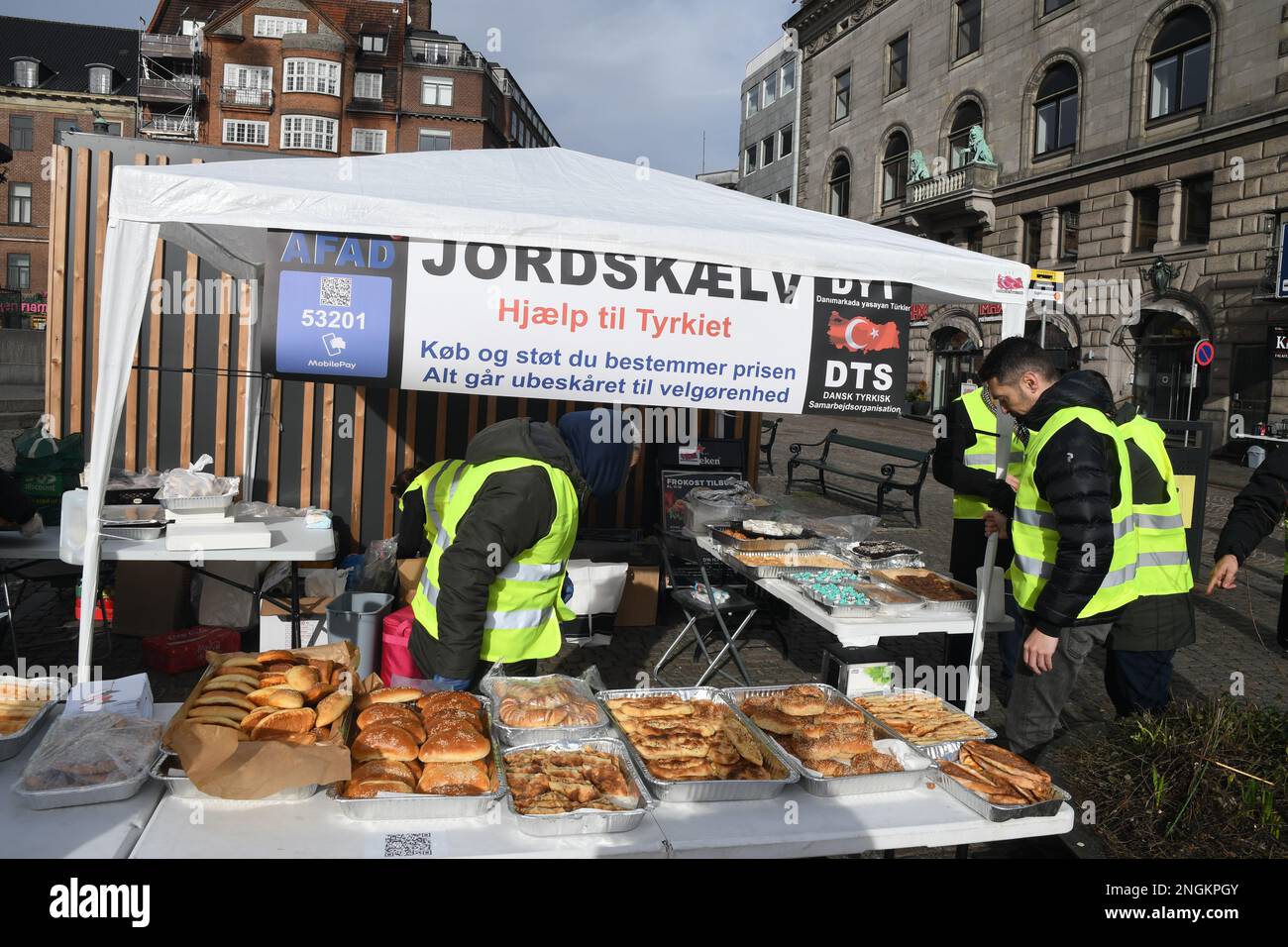 Copenhagen /Denmark/18 February 2023/ Turks collects for country men ...