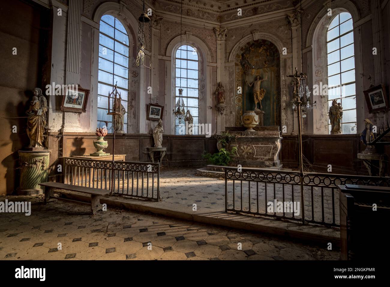 A beautiful brick church that was abandoned years ago. Photos inside ...