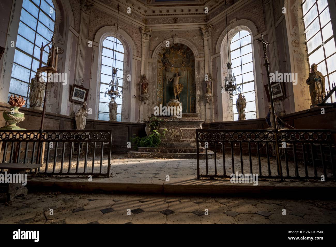 A beautiful brick church that was abandoned years ago. Photos inside ...