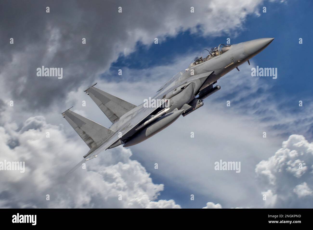 Fighter Jet in Flight. Action photograph of Fast Jet military aeroplane ...