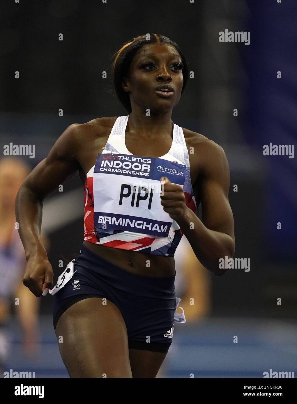 Amarachi Pipi in action during heat 2 of the Women's 400 metres during ...
