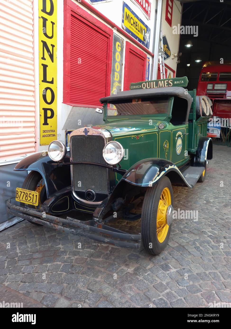 old green 1930 Chevrolet Chevy Six series AD Universal roadster beer ...