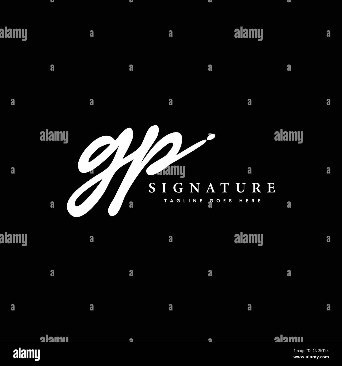 G, P, GP Initial letter handwriting and signature vector logo Stock Vector Image & Art - Alamy
