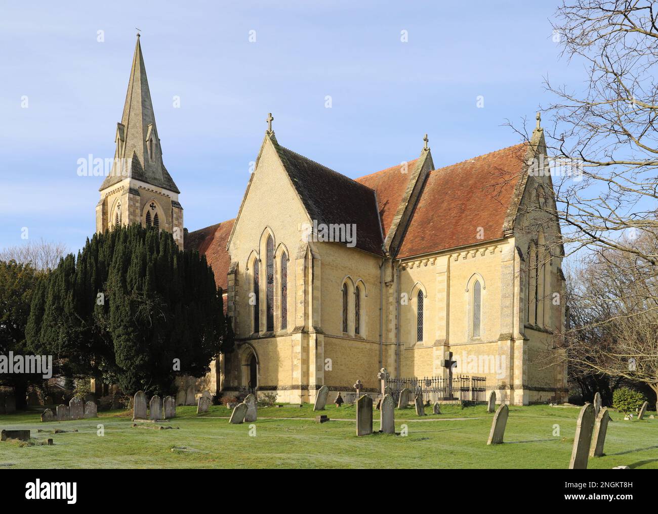 Church of St John the Apostle, Marchwood, Hampshire Stock Photo - Alamy