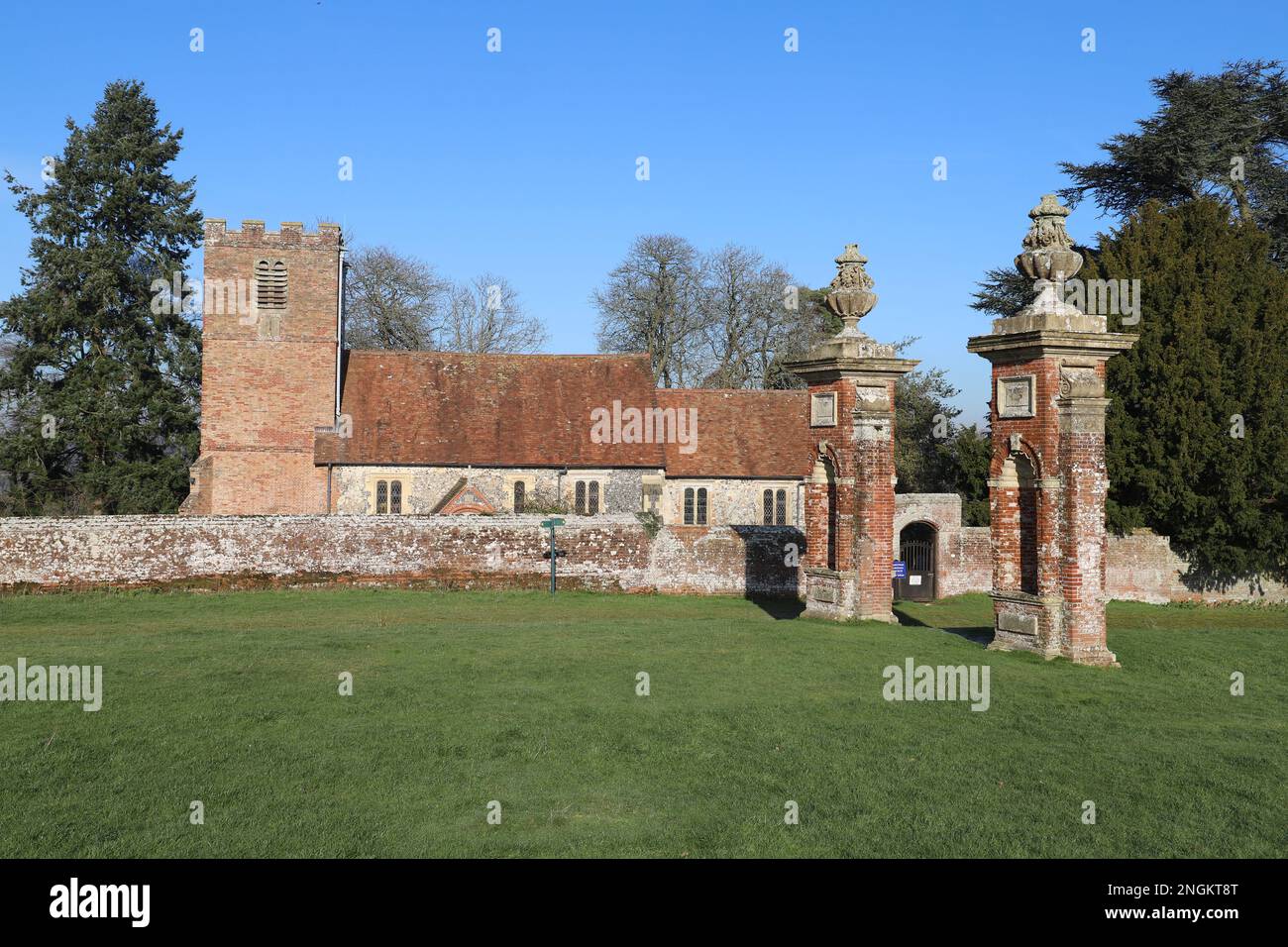 St Mary's Church, Hamstead Marshall, near Newbury, Berkshire, England ...