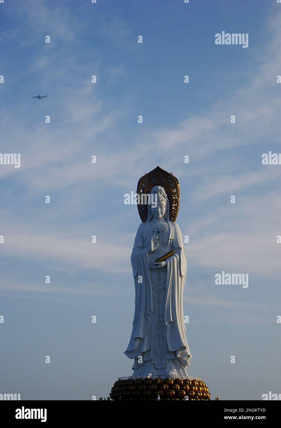 SANYA, CHINA - FEBRUARY 17, 2023 - The 108-meter-high Sanya is in the ...