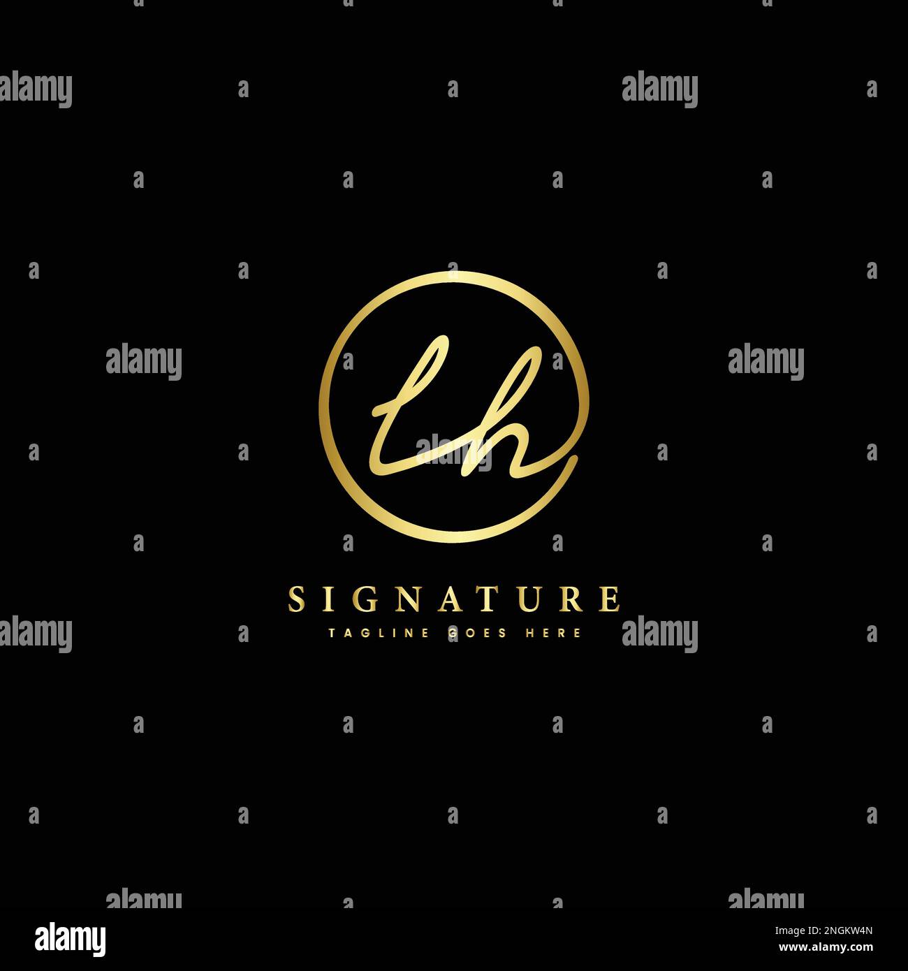 Letter lh logo hi-res stock photography and images - Alamy