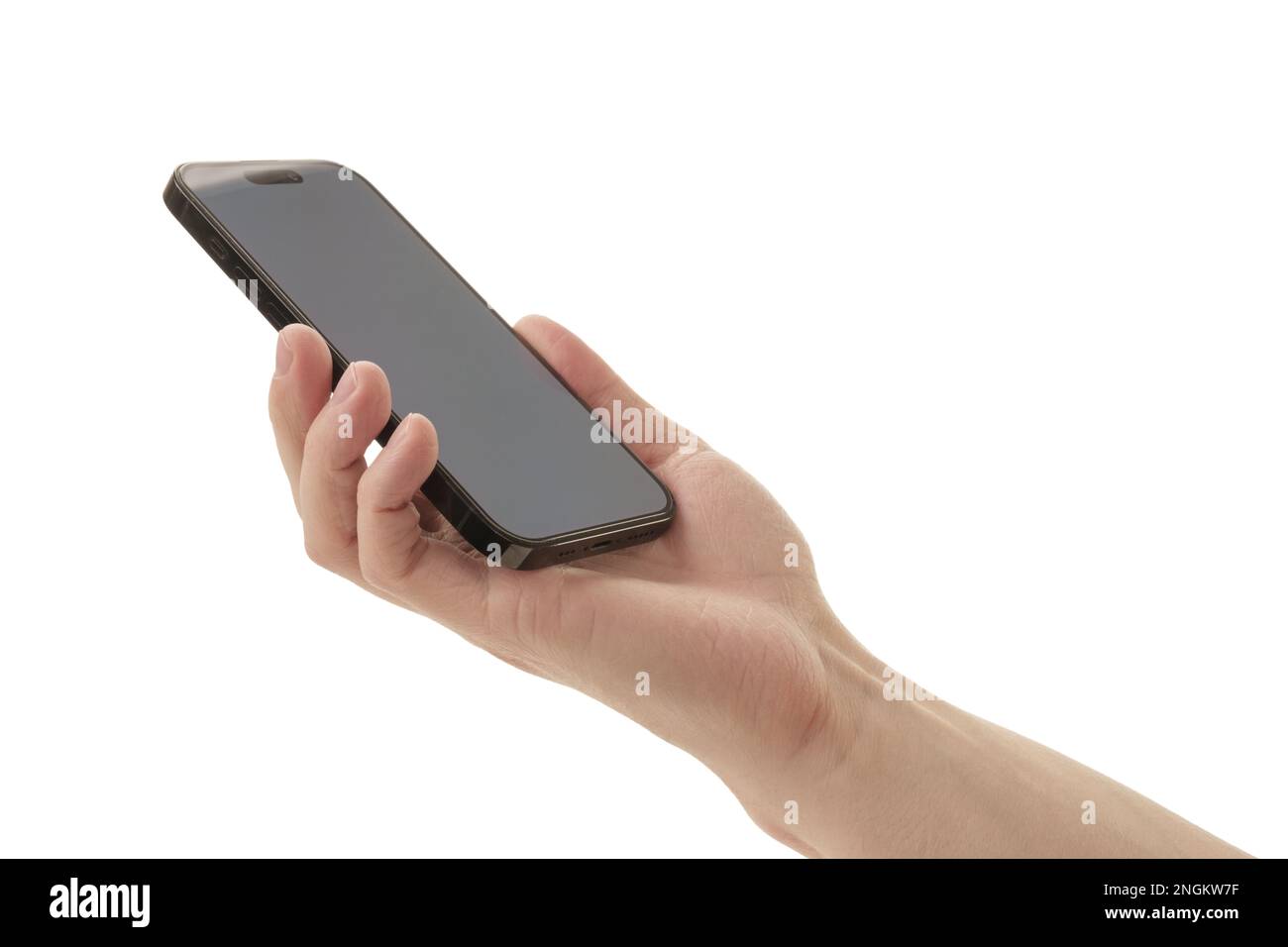 Saint-Petersburg, Russia - Circa December, 2022: Man hand holding Apple ...