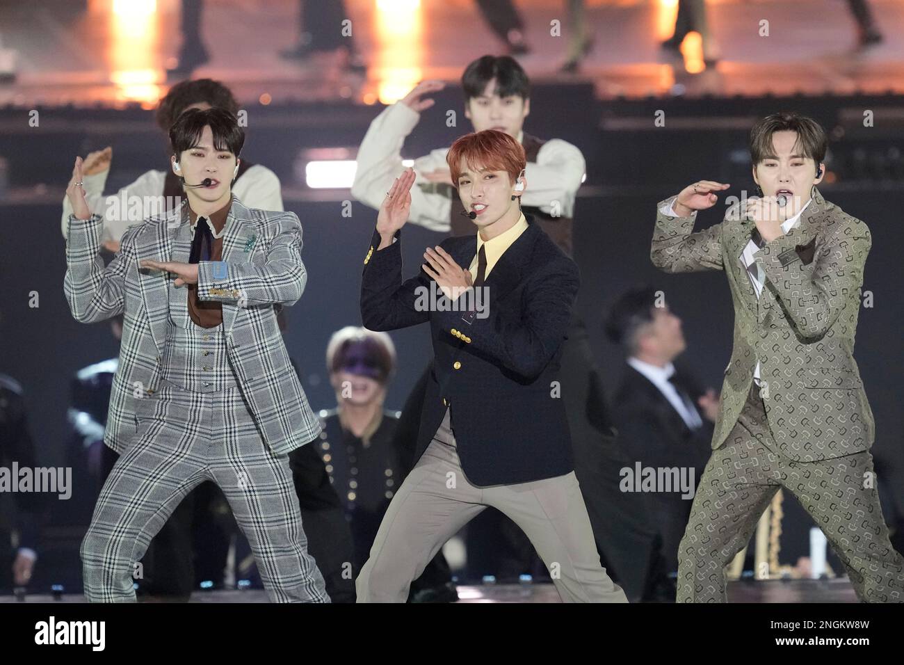 K-Pop boy group BSS perform during the Circle Chart Music Awards in ...