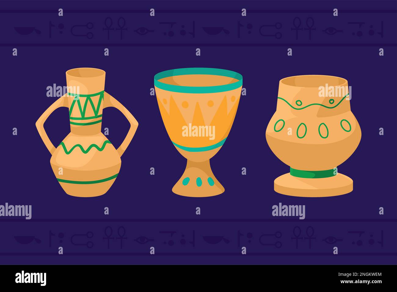 egyptian culture jars Stock Vector Image & Art - Alamy