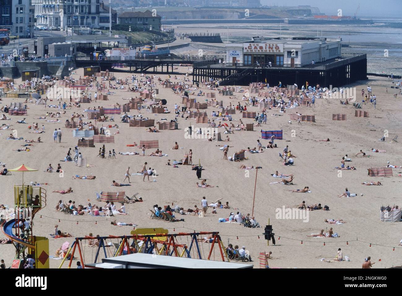The Marine Bathing Pavilion or Sundeck, Margate, Kent, England. July ...