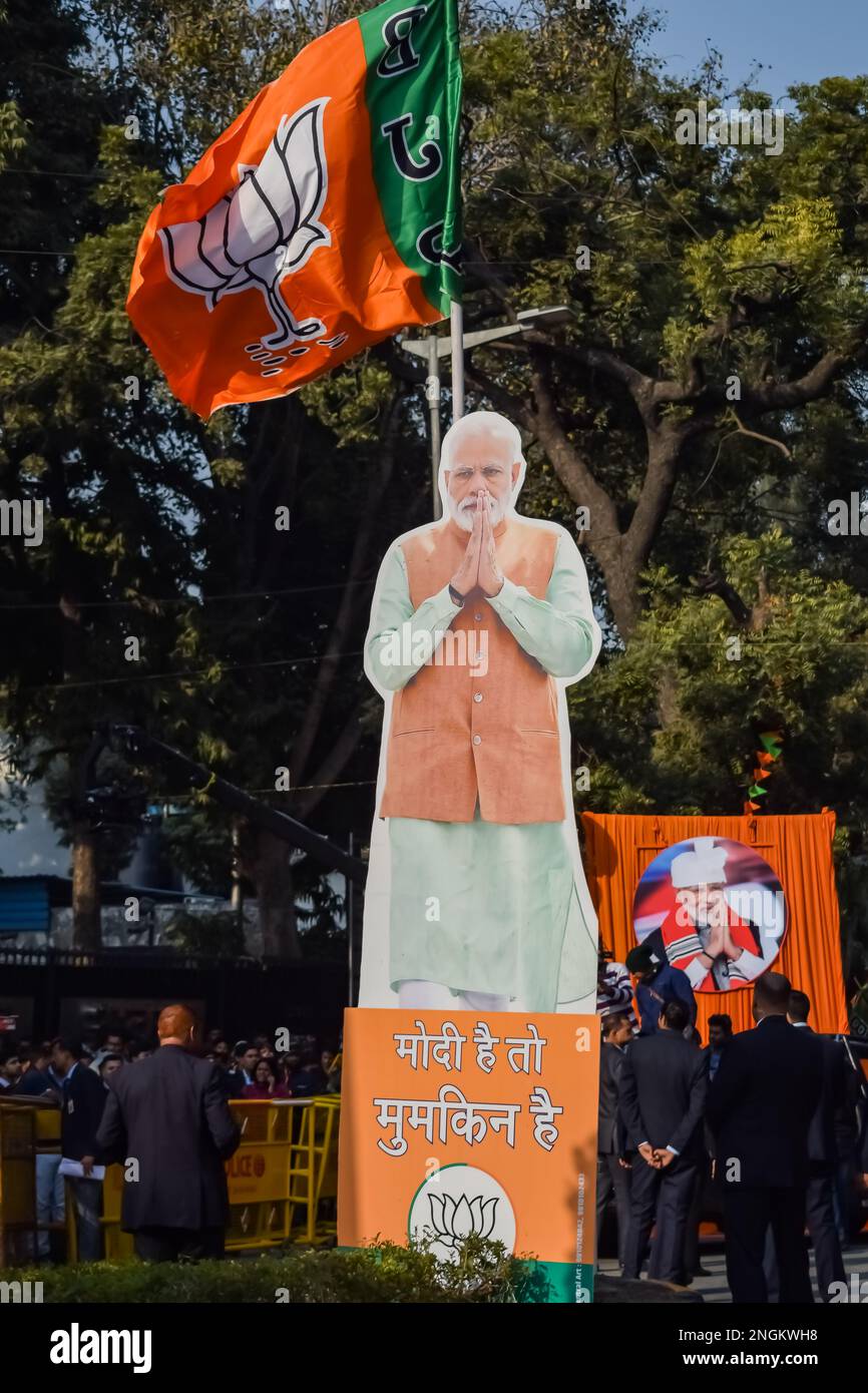 New Delhi, India - January 16 2023 - Prime Minister Narendra Modi cut ...