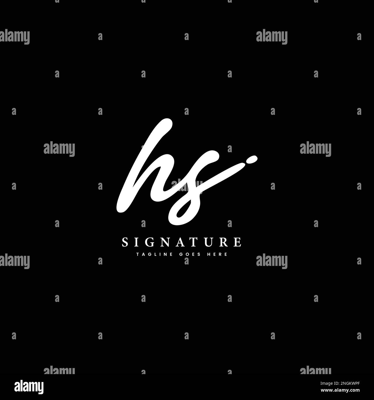 Letter hs logo Black and White Stock Photos & Images - Alamy