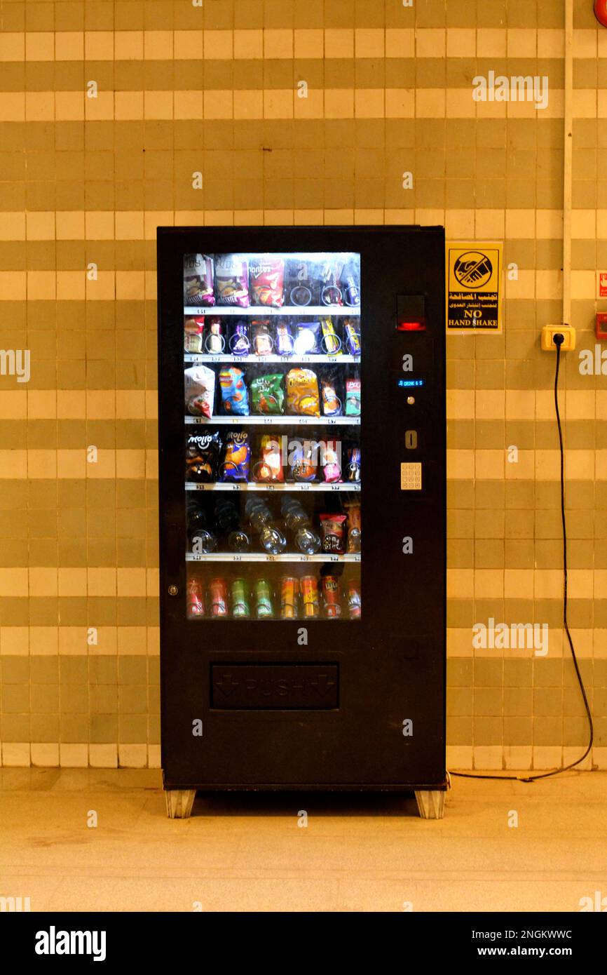 Cairo, Egypt, February 11 2023: Automated retail, category of self ...