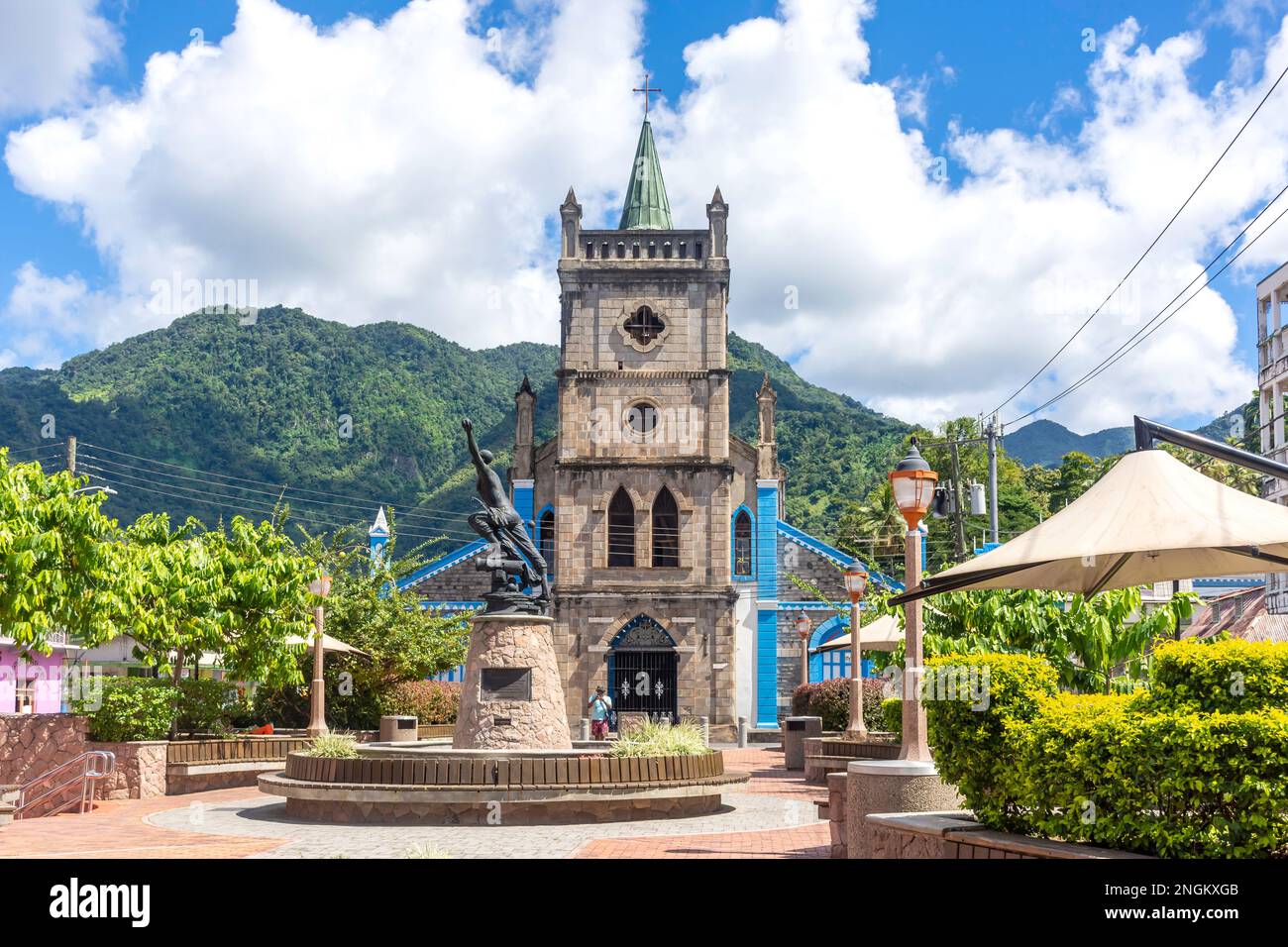 Freedom monument colourful colorful church of the assumption hi-res ...