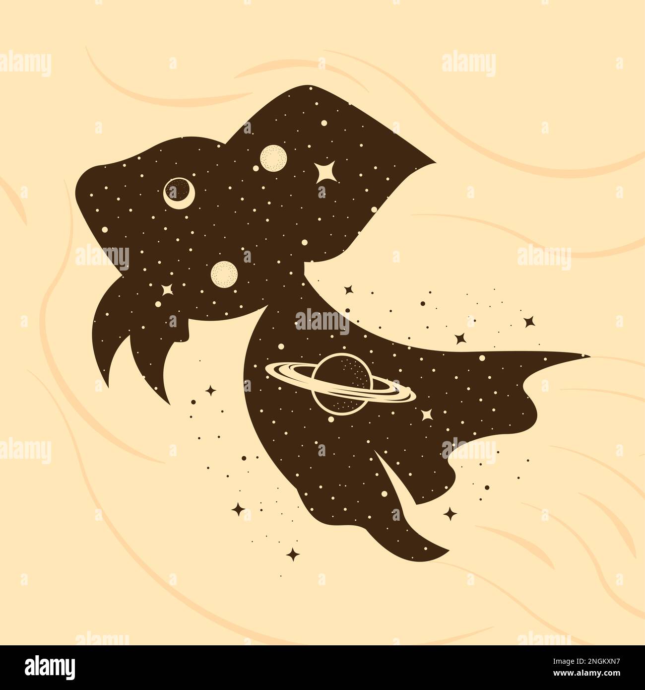 fish surreal astrology style Stock Vector Image & Art - Alamy