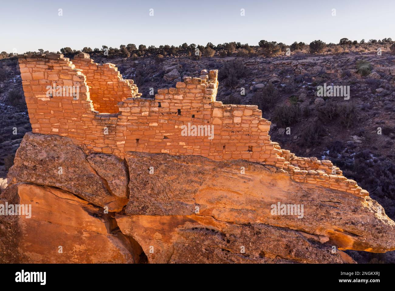 Ancestral Puebloan buildings, Hovenweep National Monument, Utah Stock ...
