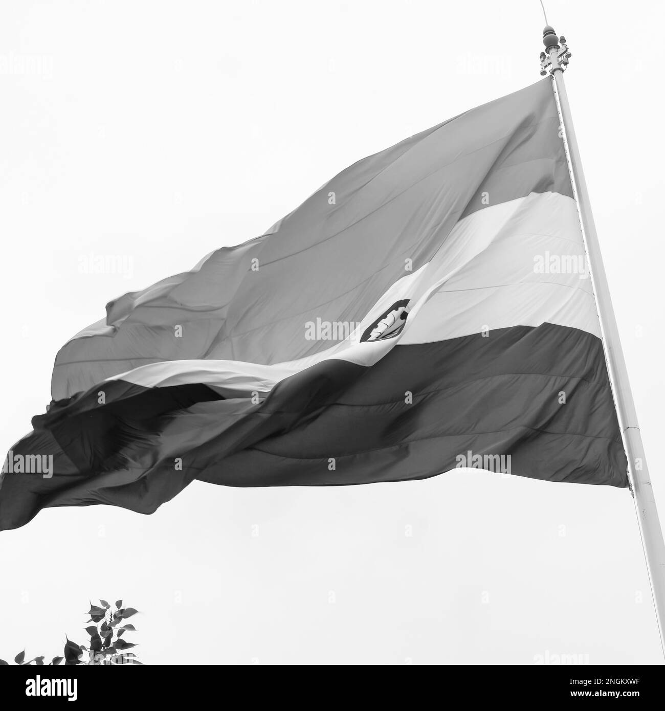India flag flying high at Connaught Place with pride in blue sky, India ...
