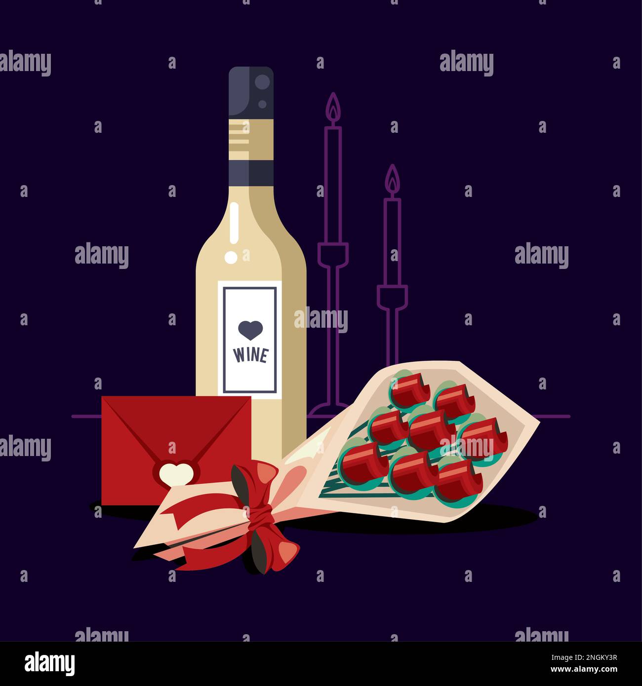 Roses in a bottle Stock Vector Images - Alamy