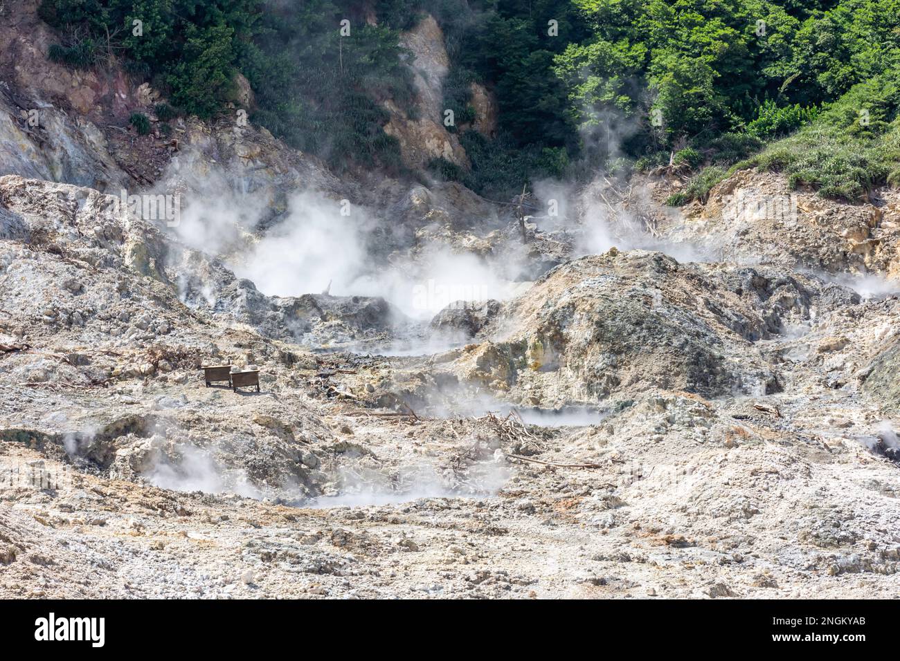 Sulphur Springs geothermal area (Soufriere Drive In Volcano ...
