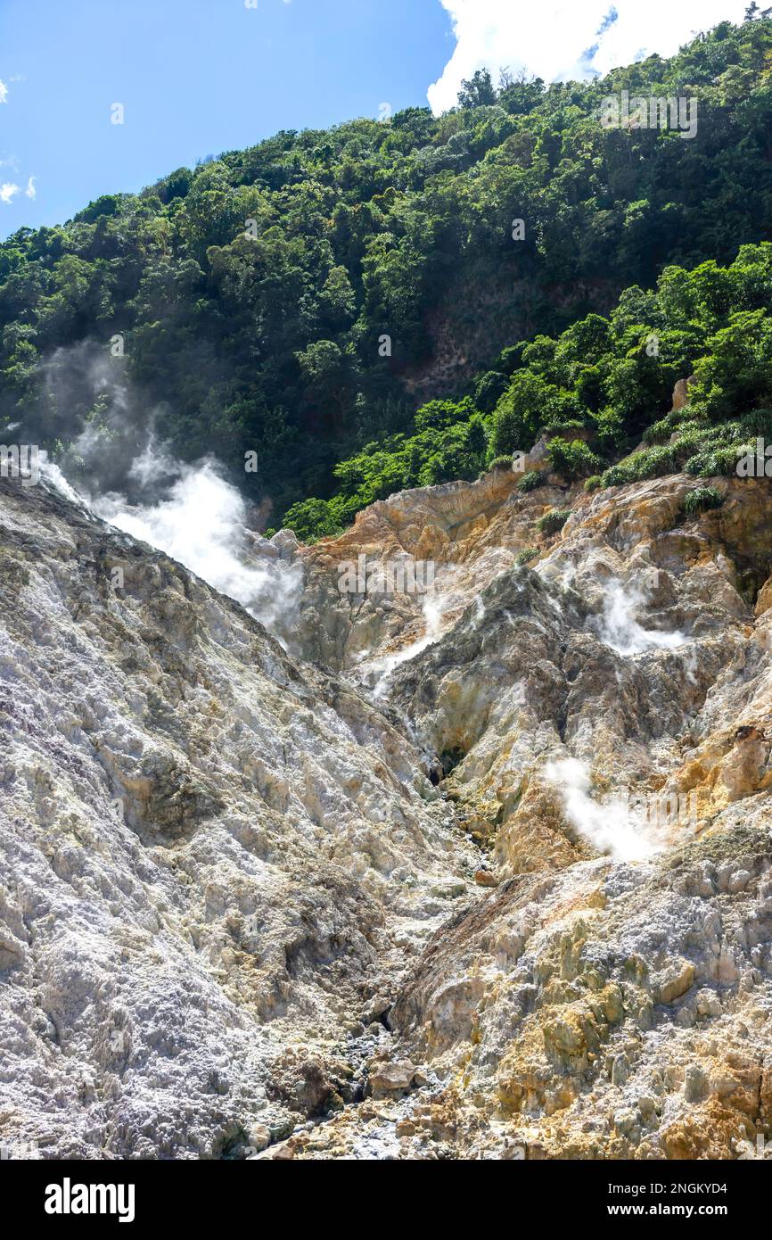 Sulphur Springs geothermal area (Soufriere Drive In Volcano ...