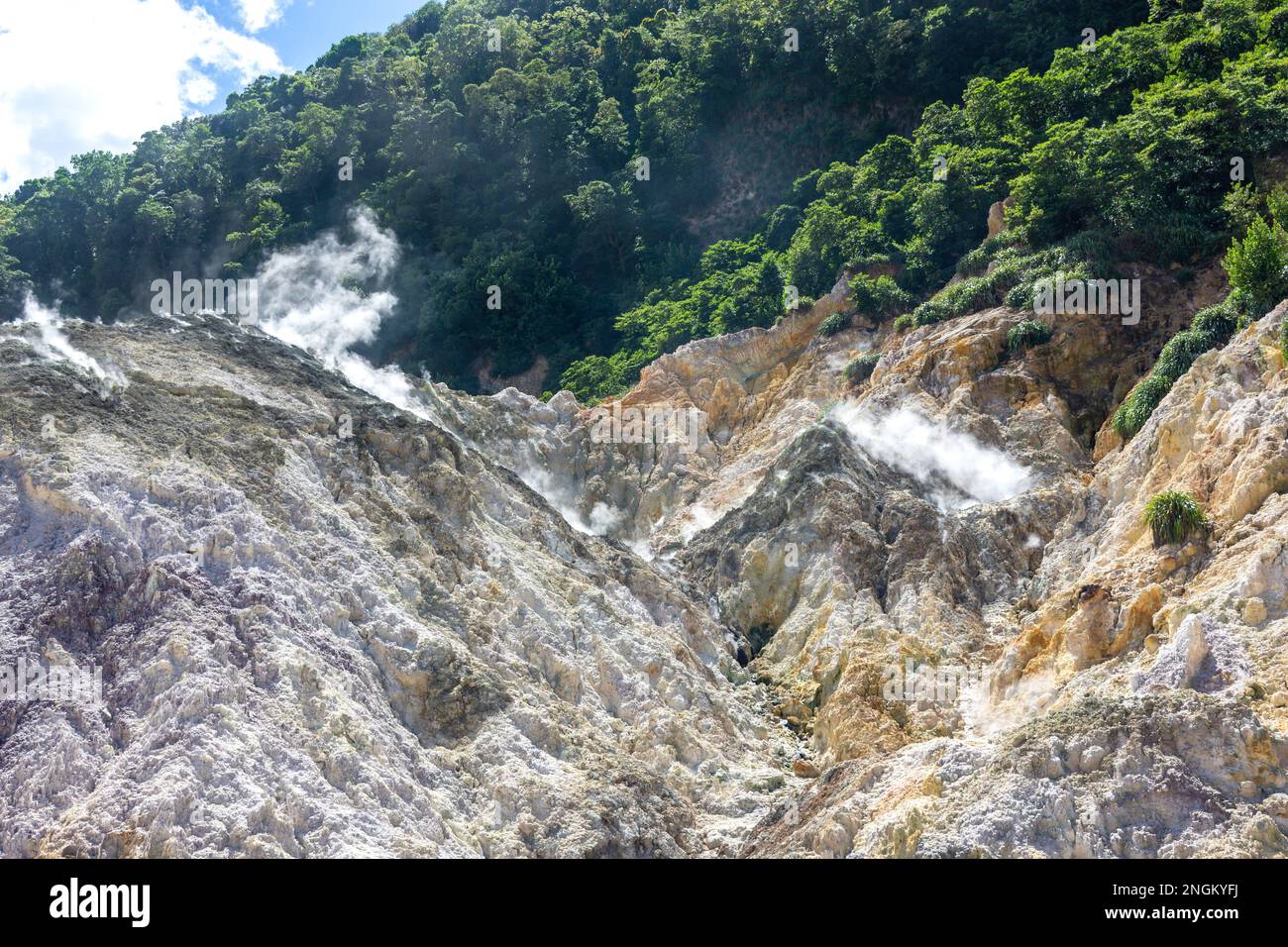 Sulphur Springs geothermal area (Soufriere Drive In Volcano ...