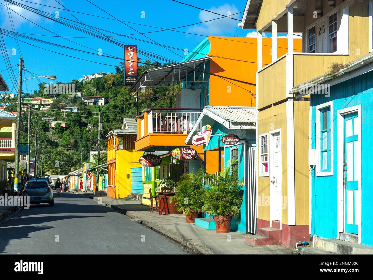 Town centre, Mole Street, Anse la Raye, Anse la Raye District, Saint ...