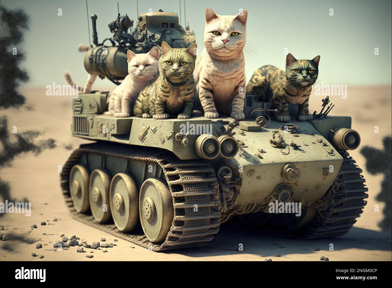 Cat warriors art hi-res stock photography and images - Alamy
