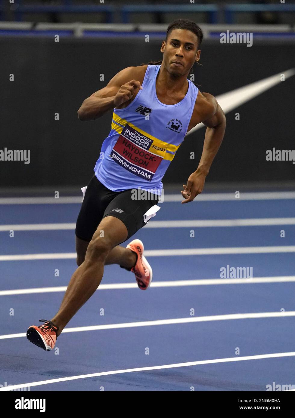 Alex Haydock-Wilson in action during heat three of the Men's 400 metres ...