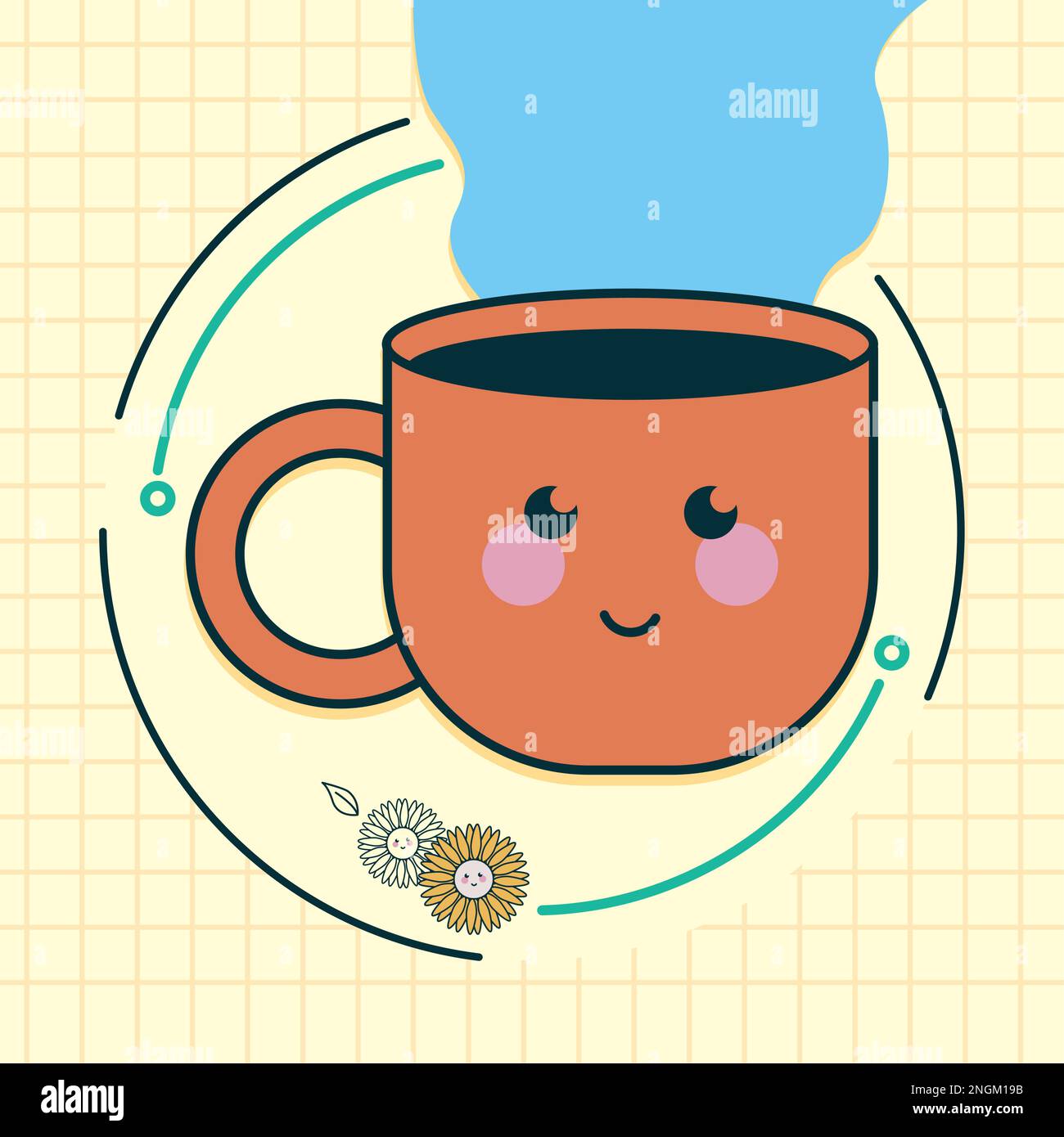coffee cup retro style Stock Vector Image & Art - Alamy