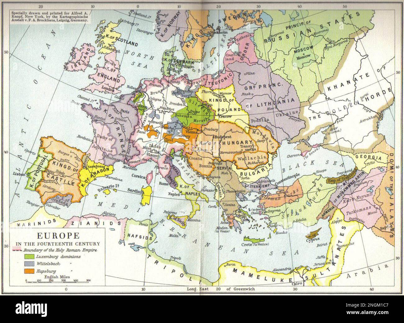 Kingdom of Hungary in the 14th century Stock Photo - Alamy