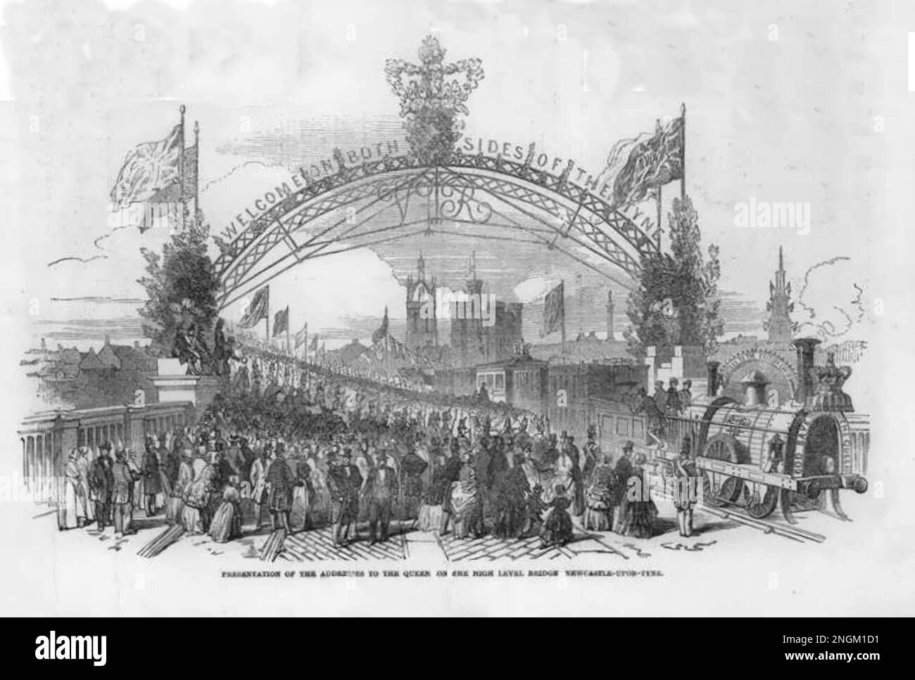 The inauguration of the High Level Bridge by HM Queen Victoria on 28 ...