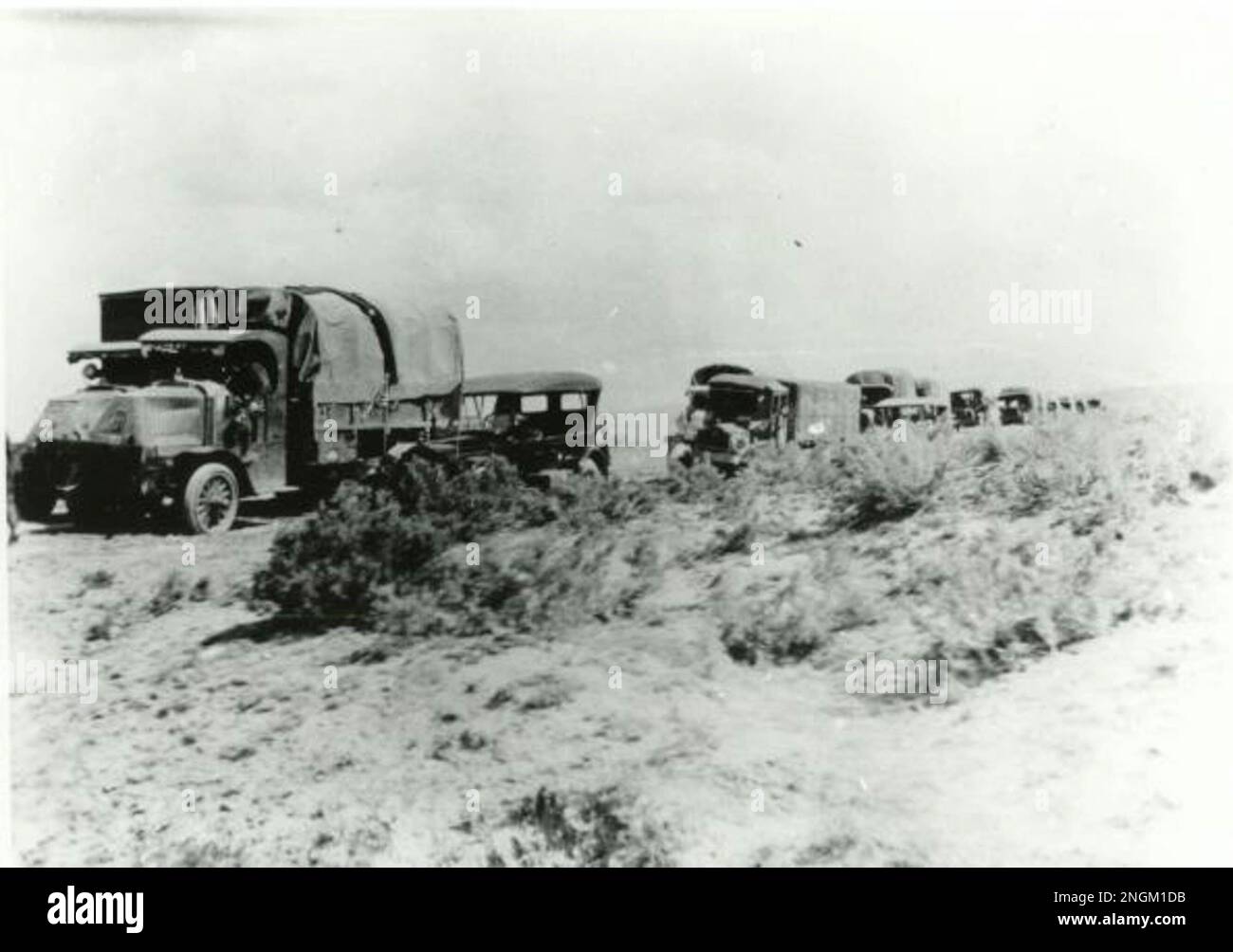 Vintage military convoy hi-res stock photography and images - Alamy