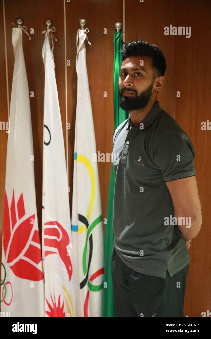 England-based sprinter Imranur Rahman at BOA, Dhaka, Bangladesh. The 29 ...