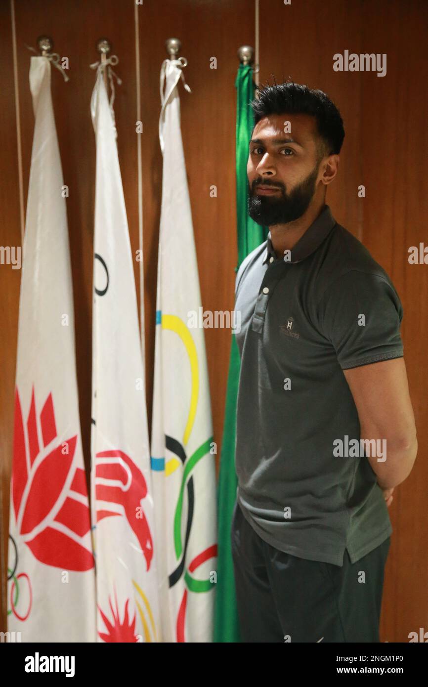 England-based sprinter Imranur Rahman at BOA, Dhaka, Bangladesh. The 29-year-old sprinter ...