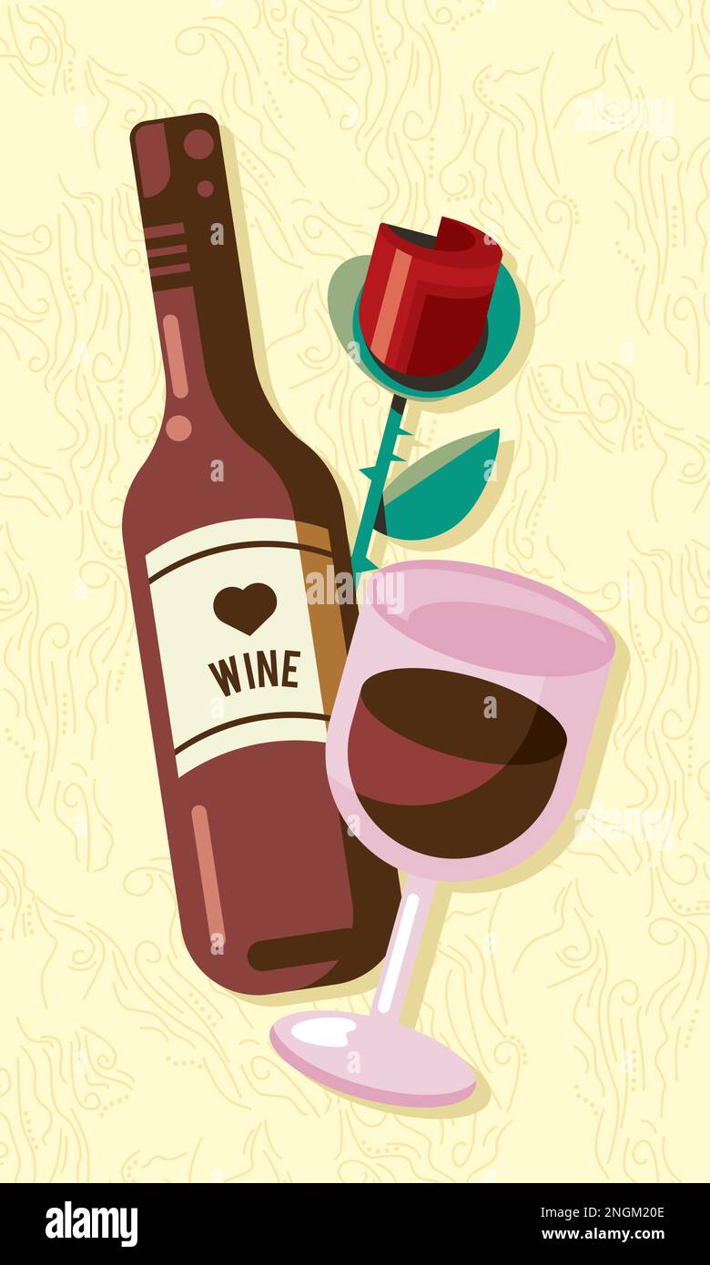 Rose vino Stock Vector Images - Alamy
