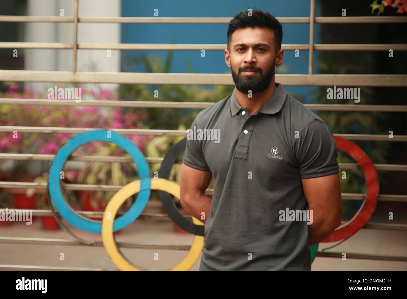 England-based sprinter Imranur Rahman at BOA, Dhaka, Bangladesh. The 29-year-old sprinter ...