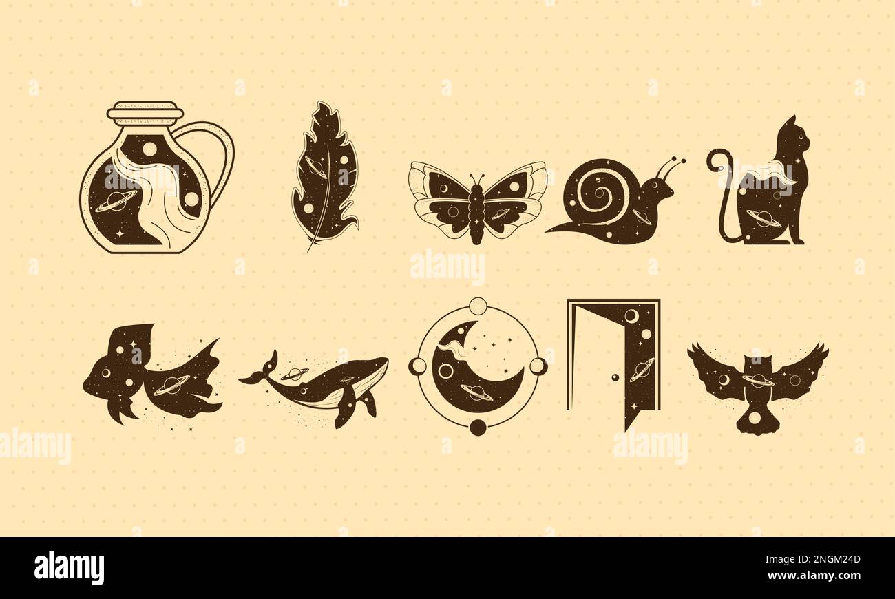 Surreal feather design Stock Vector Images - Alamy