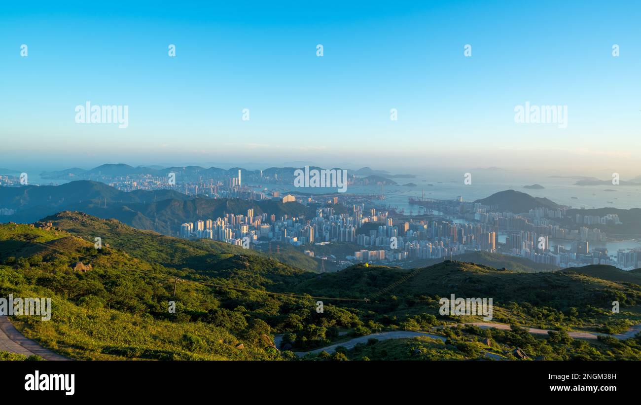 View from Tai Mo Shan, Hong Kong Stock Photo - Alamy