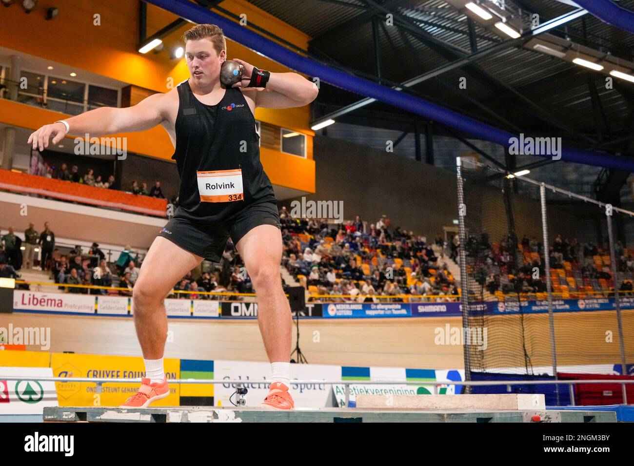 APELDOORN, NETHERLANDS - FEBRUARY 18: Ruben Rolvink competing on the ...