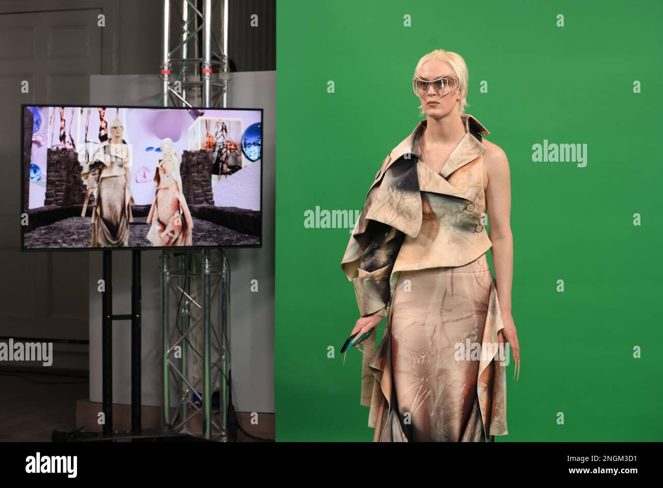 LONDON, UK. ON|OFF presentation during London Fashion Week. On|Off ...