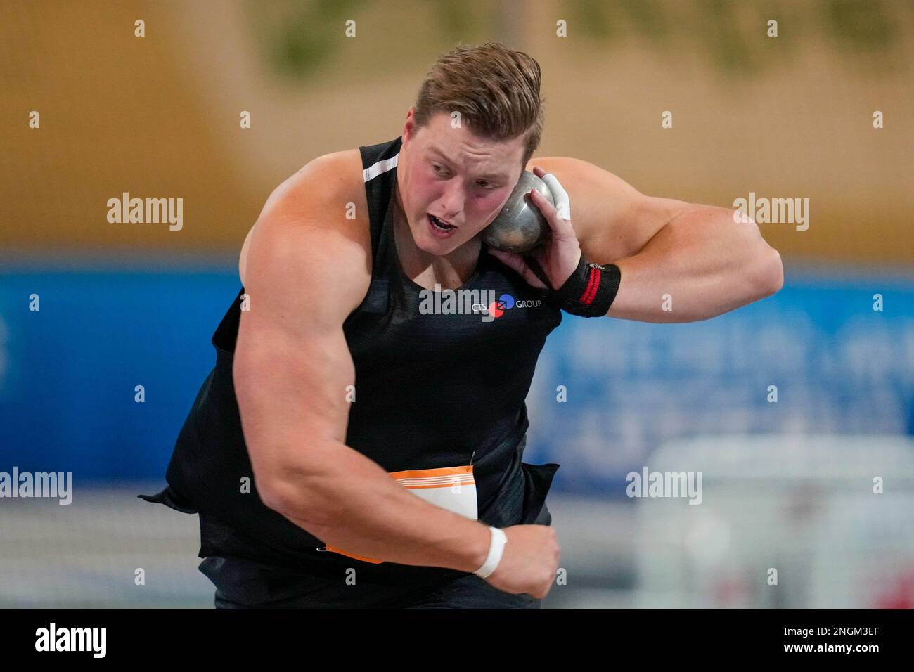 Ruben rolvink competing on the shot put men hi-res stock photography ...